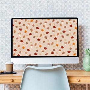 Autumn Leaf Desktop Wallpaper, Minimalist Desktop Wallpapers, Autumn ...