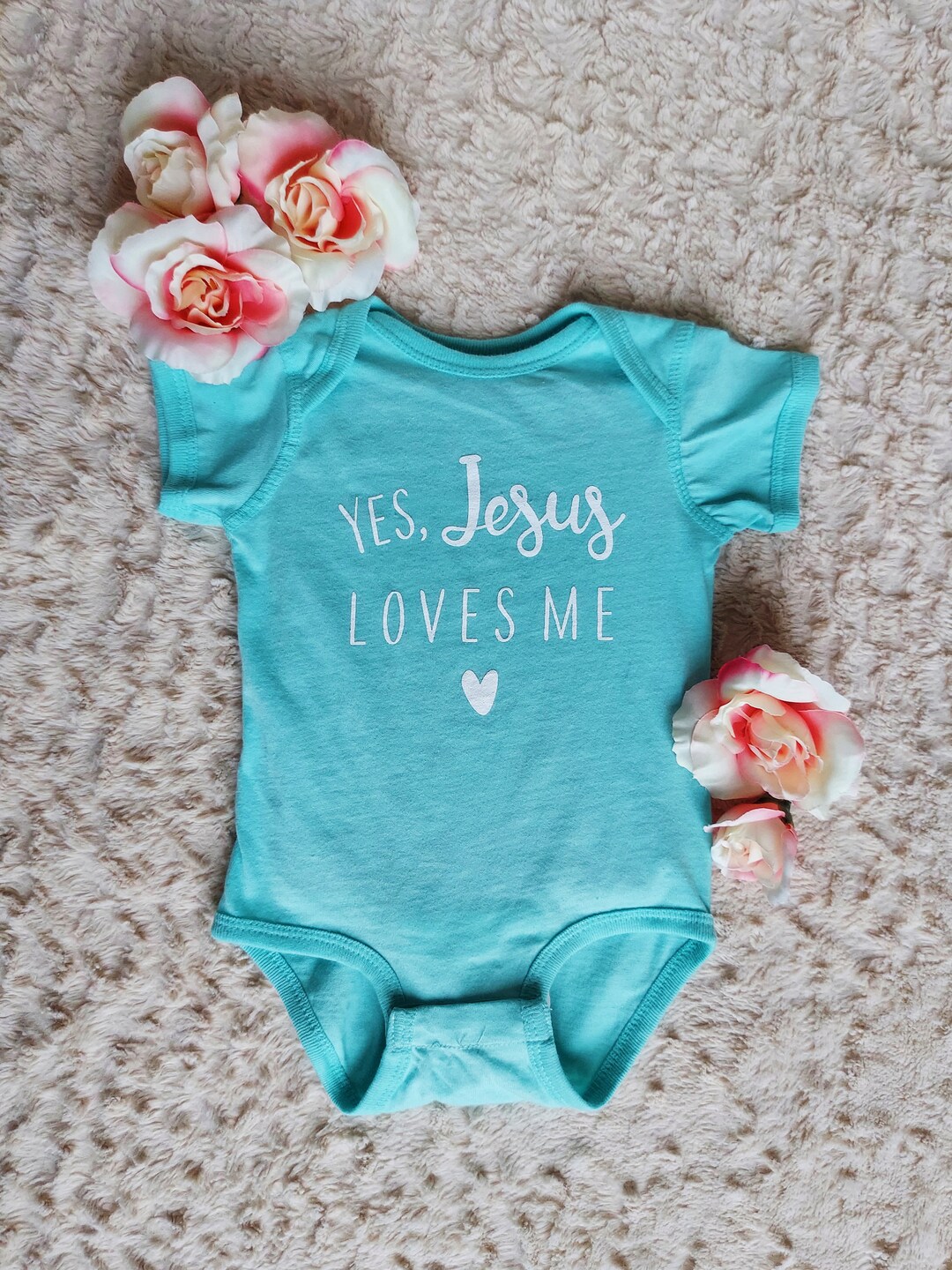 Yes, Jesus Loves Me | Baby Bodysuit Baby Shower Gift Bible Verse ...