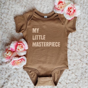 My Little Masterpiece Baby Bodysuit Baby Shower Gift Bible Verse ...