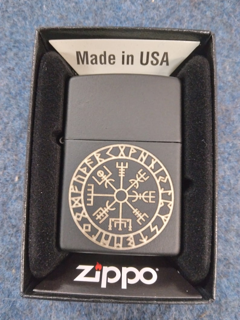 Zippo Vegvisir Nordic Compass Engraved Lighter - Etsy