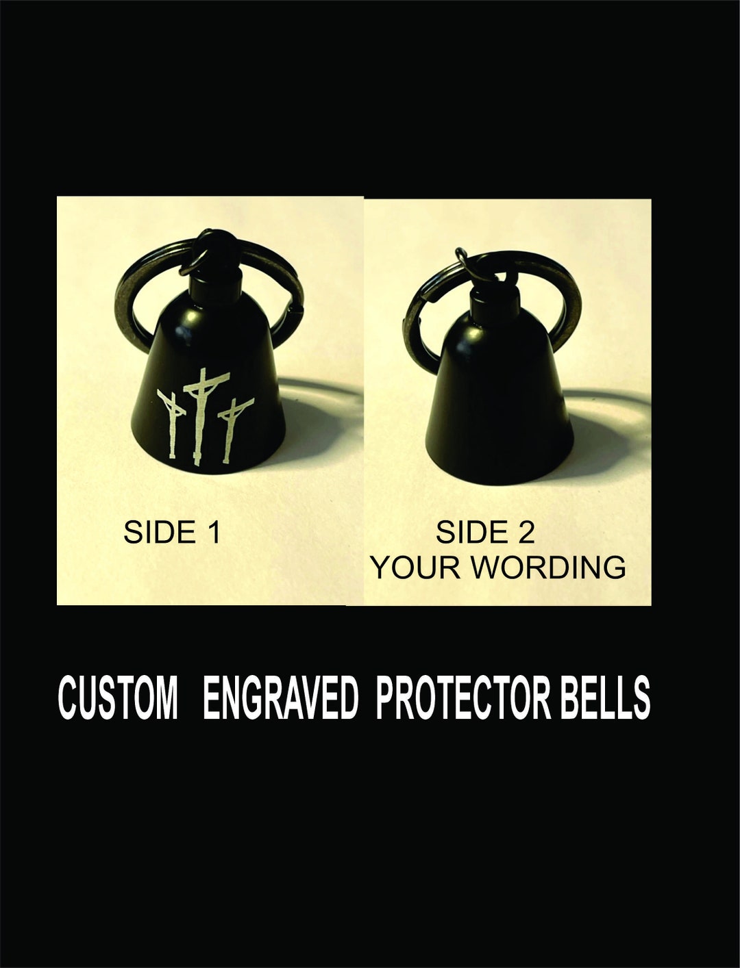 Engraved Protector, Biker, Gremlin Bell, Custom - Etsy