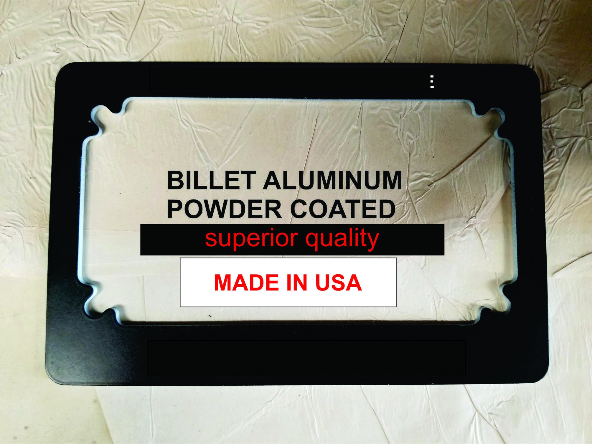 Billet Aluminum Motorcycle License Plate Frame Made in USA | Etsy