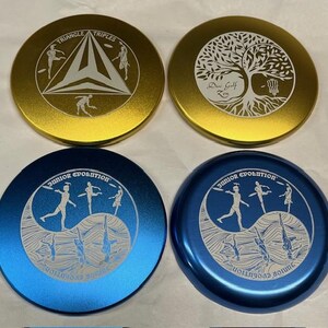 Frisbee Golf Disc Marker Custom Engraving Aztec Calendar Billet ...