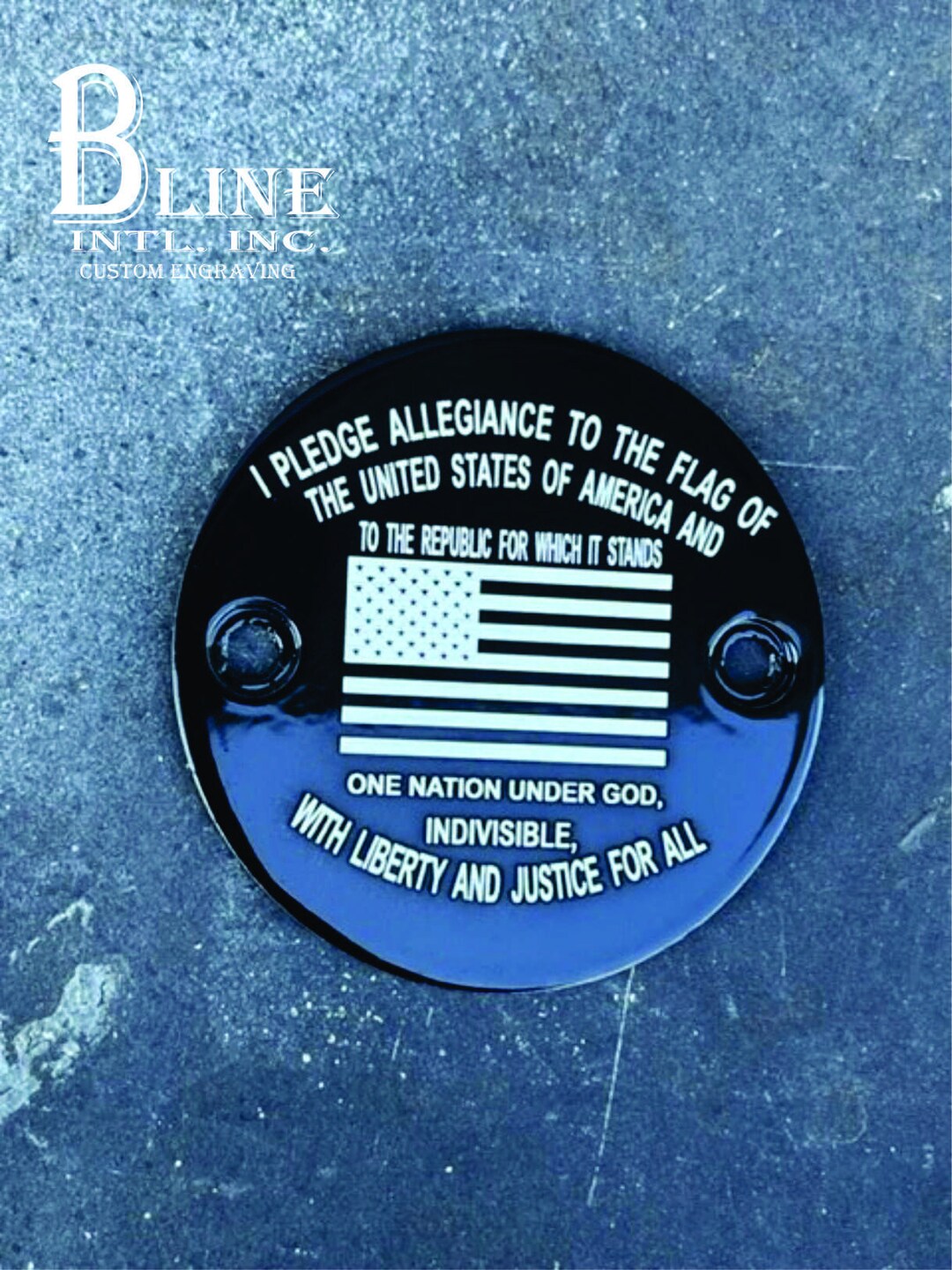 Harley Davidson Custom Timer Cover Pledge of Allegiance - Etsy