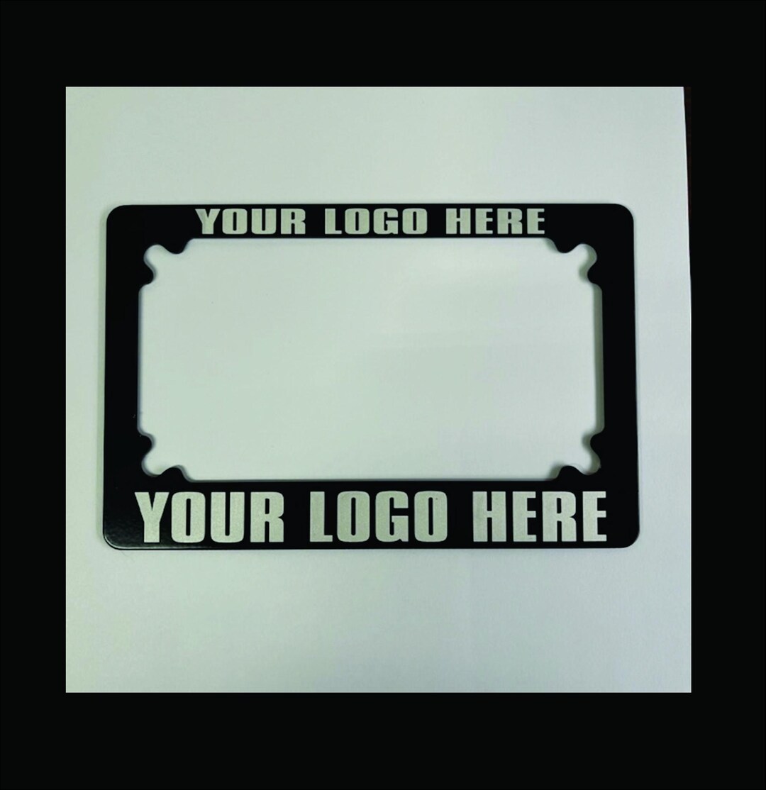 MOTORCYCLE Cutom Text , Motorcycle License Plate Frame, Custom ...