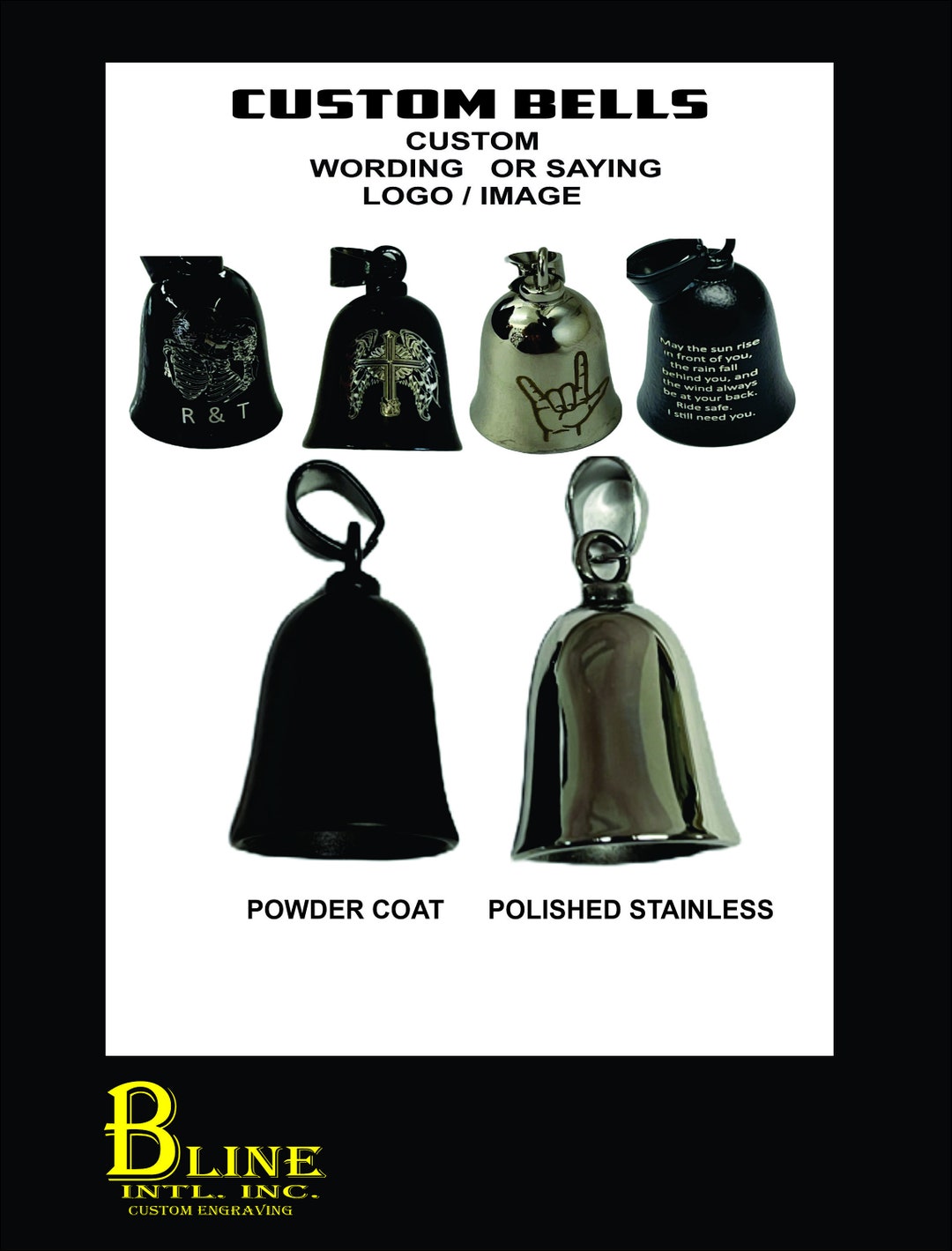 Custom Engraved Gremlin Bell: Motorcycle Biker Good Luck Charm - Etsy