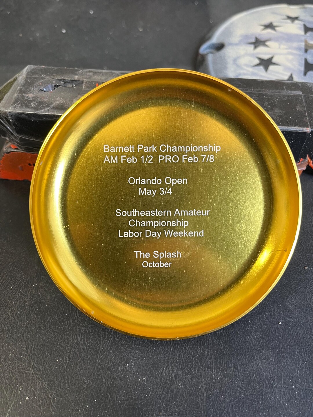 Custom Engraved Aluminum Disc Golf Marker - Etsy