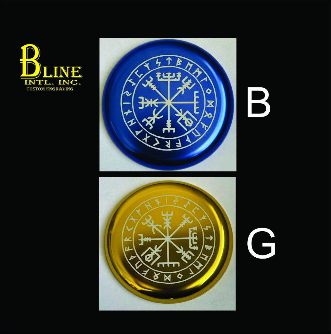 Disc Golf Aluminum Mini Marker Nordic Calendar-custom PDGA Number and ...
