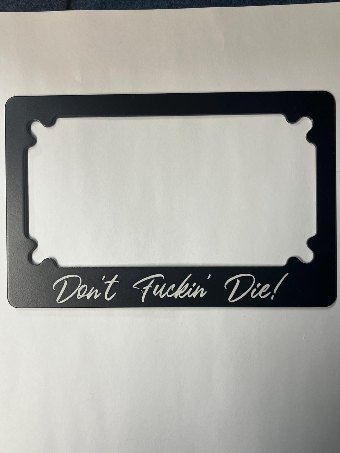 Custom Laser Engraved Motorcycle License Plate Frame - Etsy