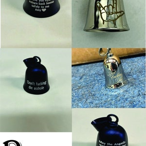 Custom Engraved Biker Bell: Motorcycle Good Luck Charm - Etsy