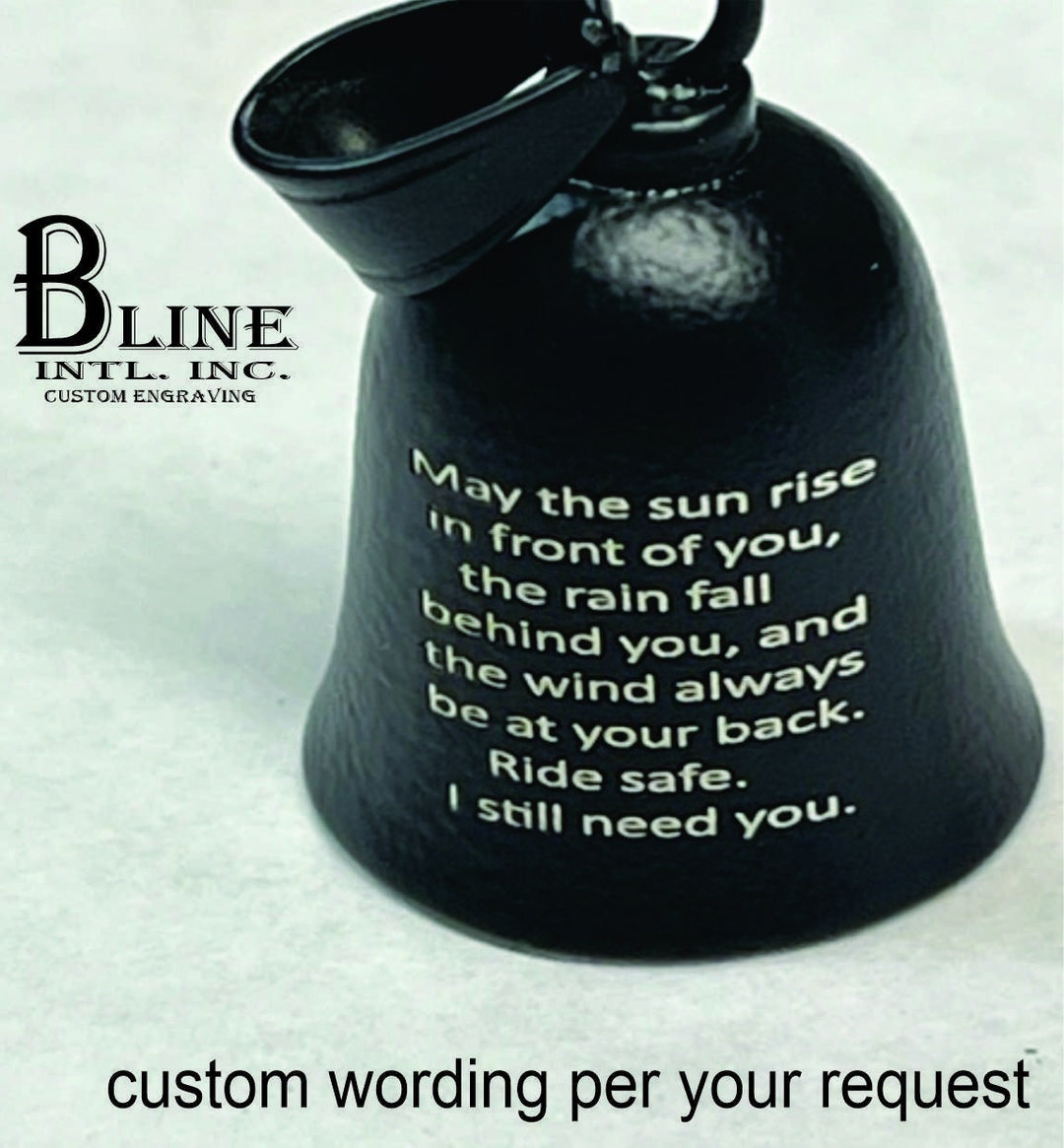 Custom Protector Bell, Biker Bell, Rider Bell With Engraving - Etsy