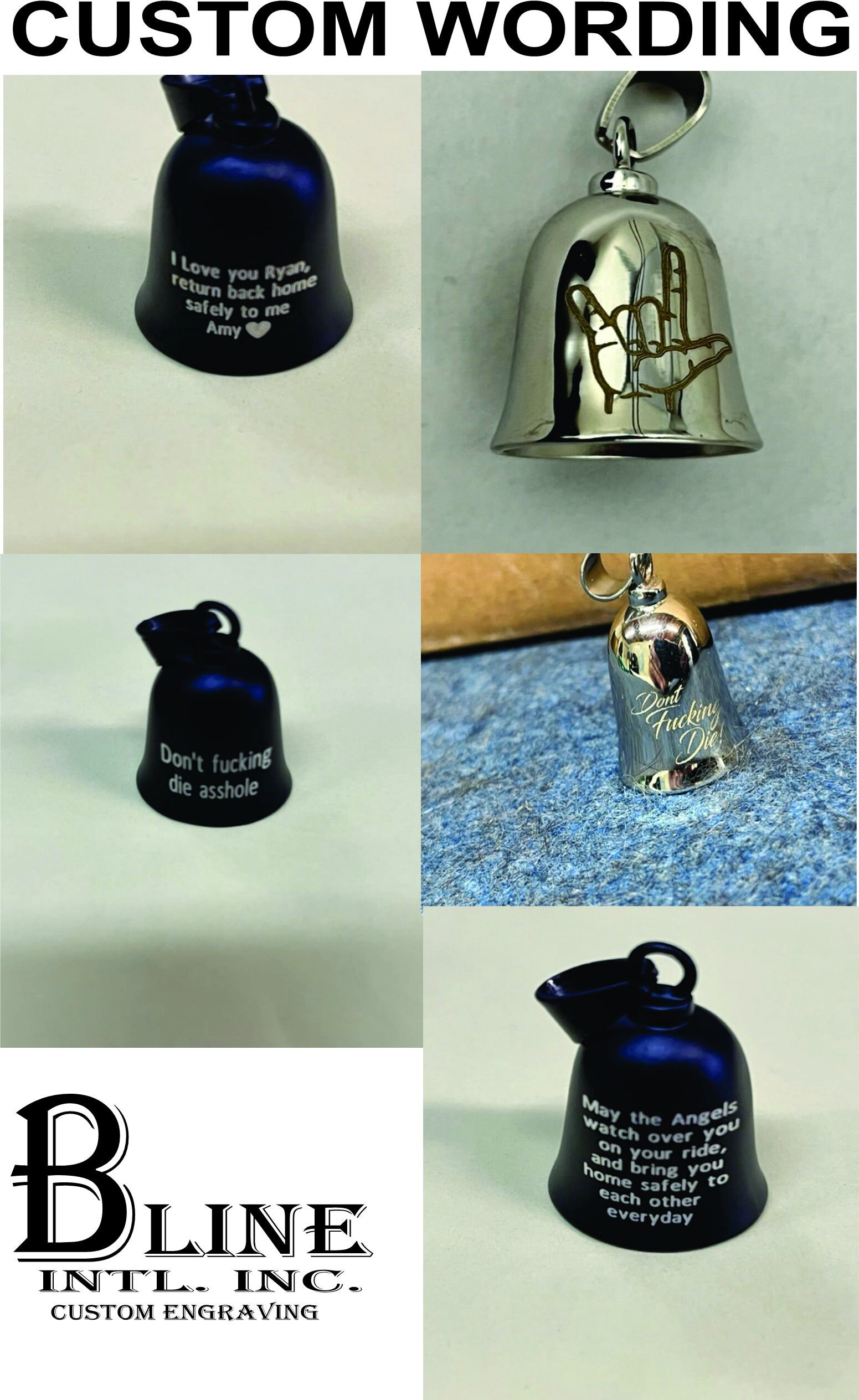 Custom Biker Bell: Personalized Motorcycle Gremlin Guard Bell - Etsy