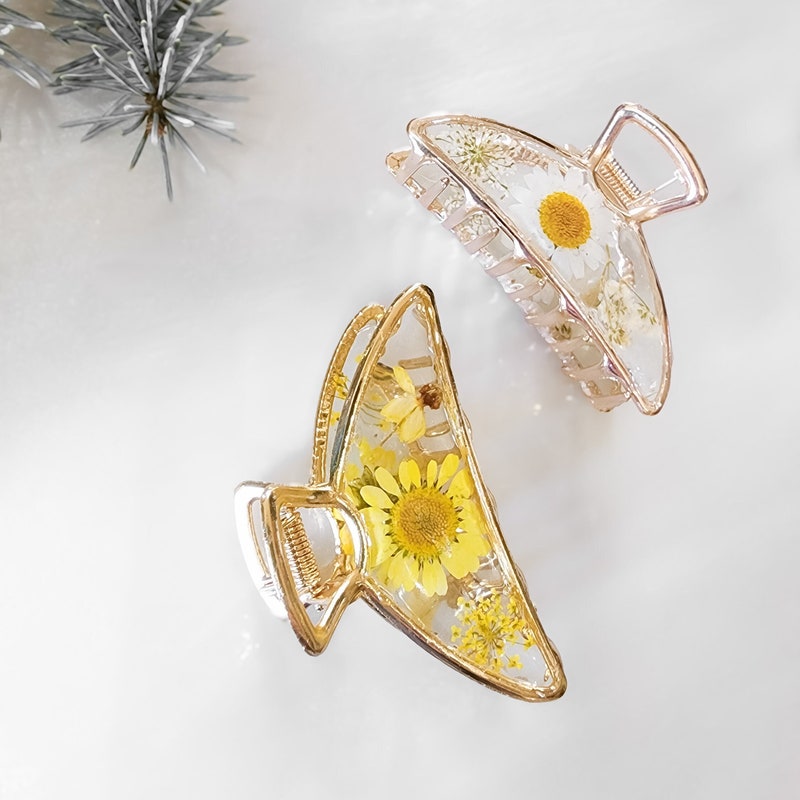 Flower Claw Clips - Etsy