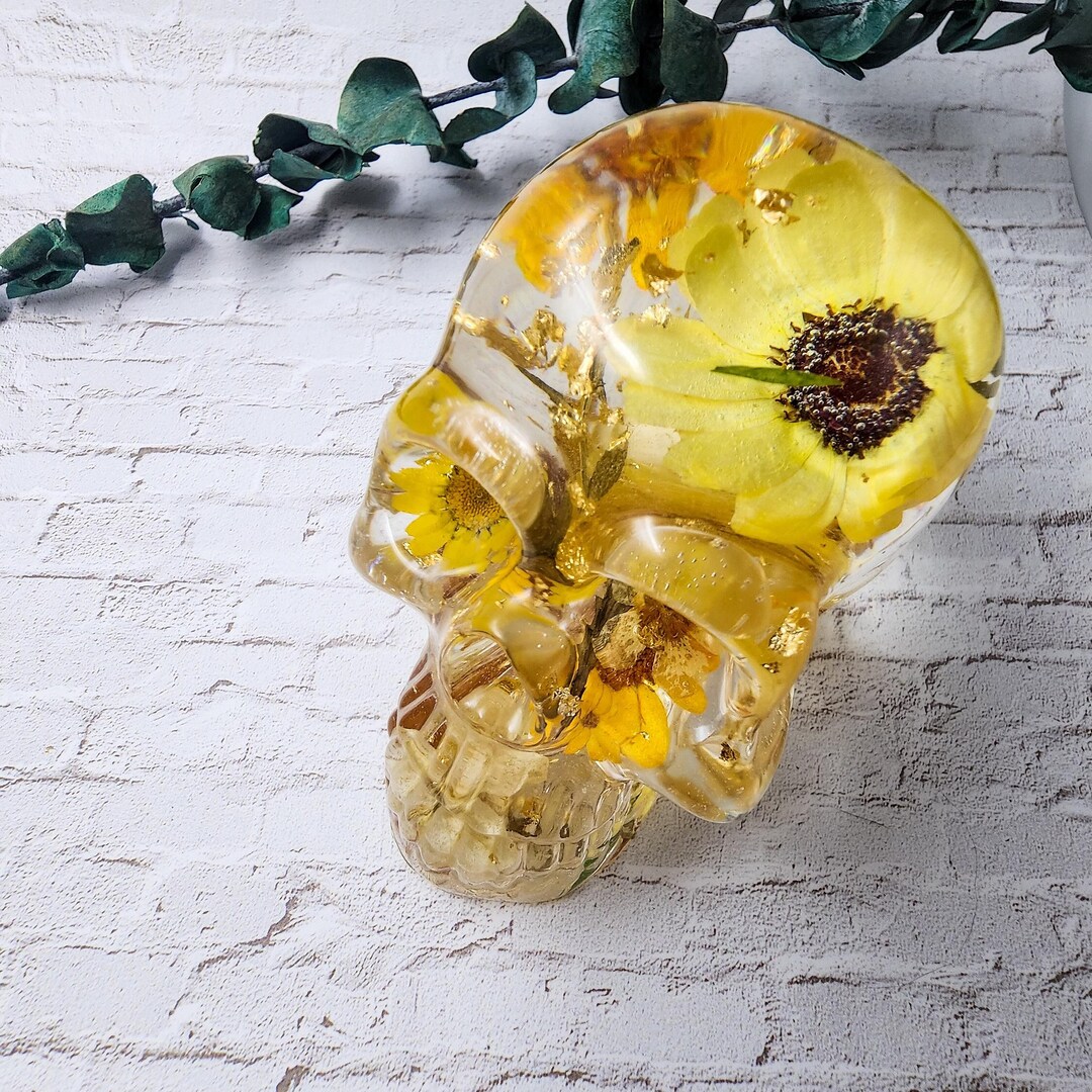 Rose Skull, Skull Decoration, Floral Decor, Gift for Her, Forever ...