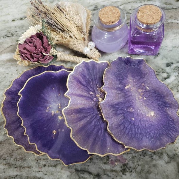 Geode Coasters - Etsy