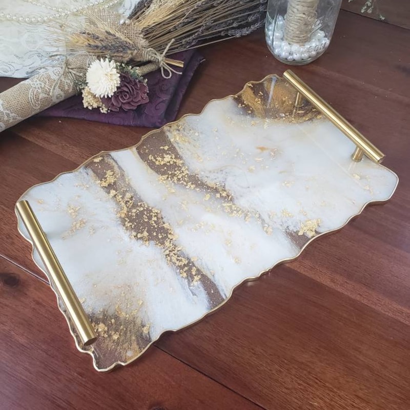 Resin Serving Tray - Etsy