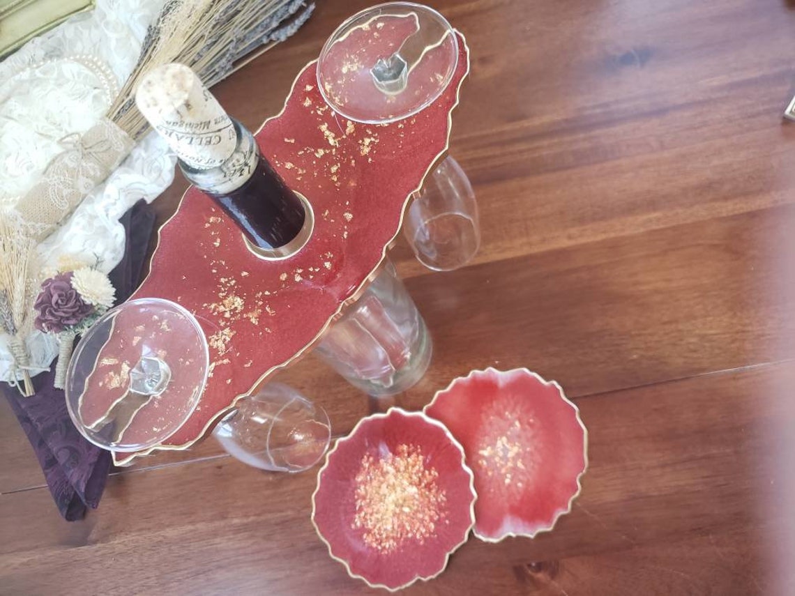 Wine Butler Champagne Caddy Bottle Holder Wine Glass - Etsy