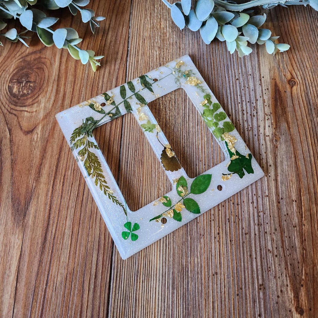 Resin Outlet Cover, Light Switch Plate, Light Switch Cover, Floral Home ...