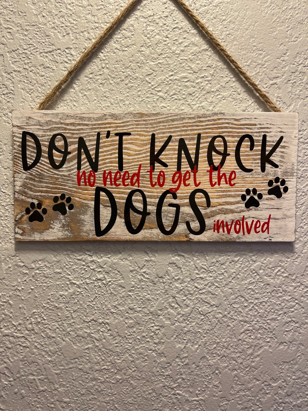 Wooden Dog Owner Sign - Etsy