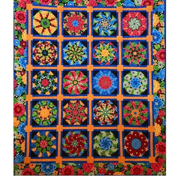 Kaleidoscope Quilt - Etsy