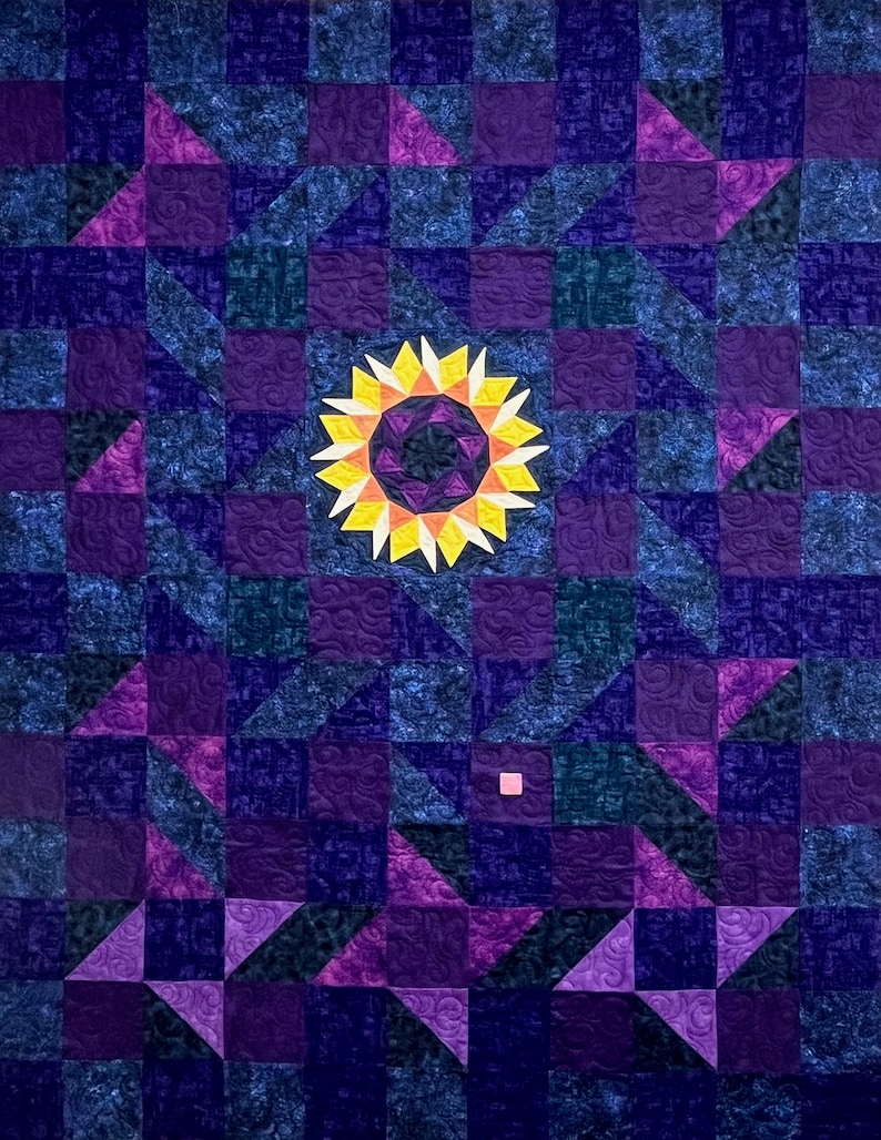 Sunburst 12” Quilt Block PDF Pattern - Etsy UK