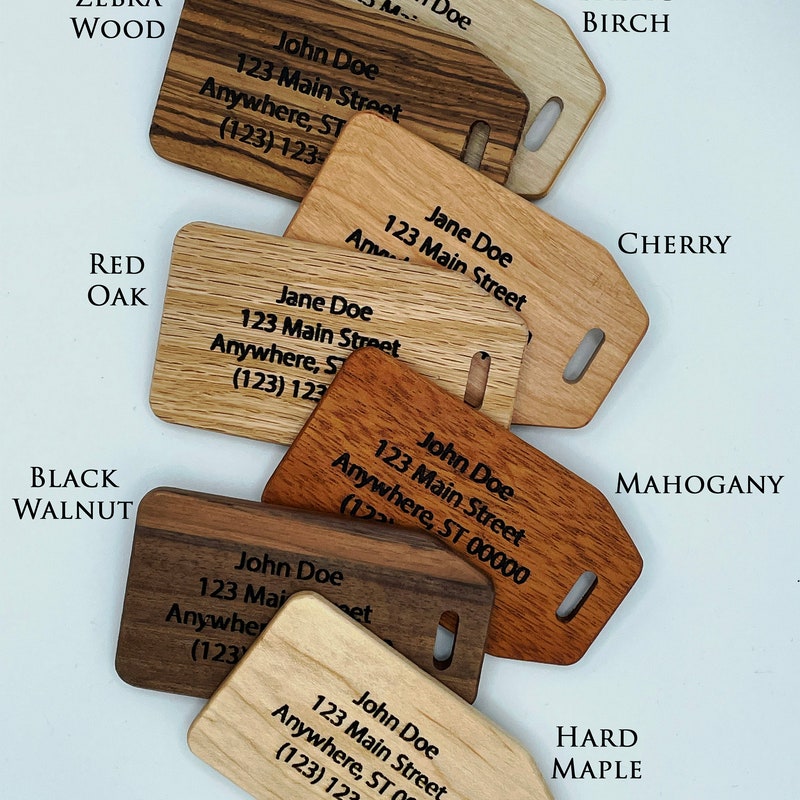 Engraved Wood Tags - Etsy