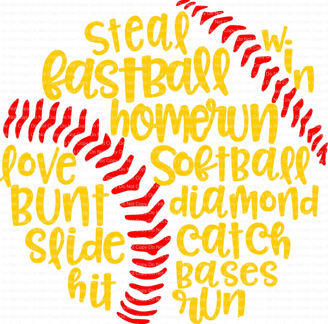 Softball Word Art Ready to Press Sublimation Sports Transfer - Etsy