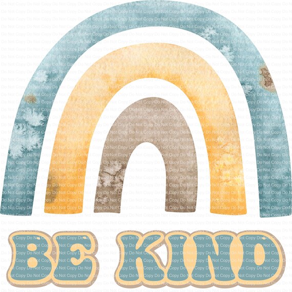 Be Kind Watercolor Rainbow Ready to Press Sublimation Transfer - Etsy