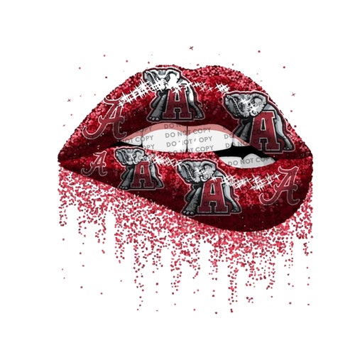 Football Dripping Lips Ready to Press Sublimation Sports - Etsy