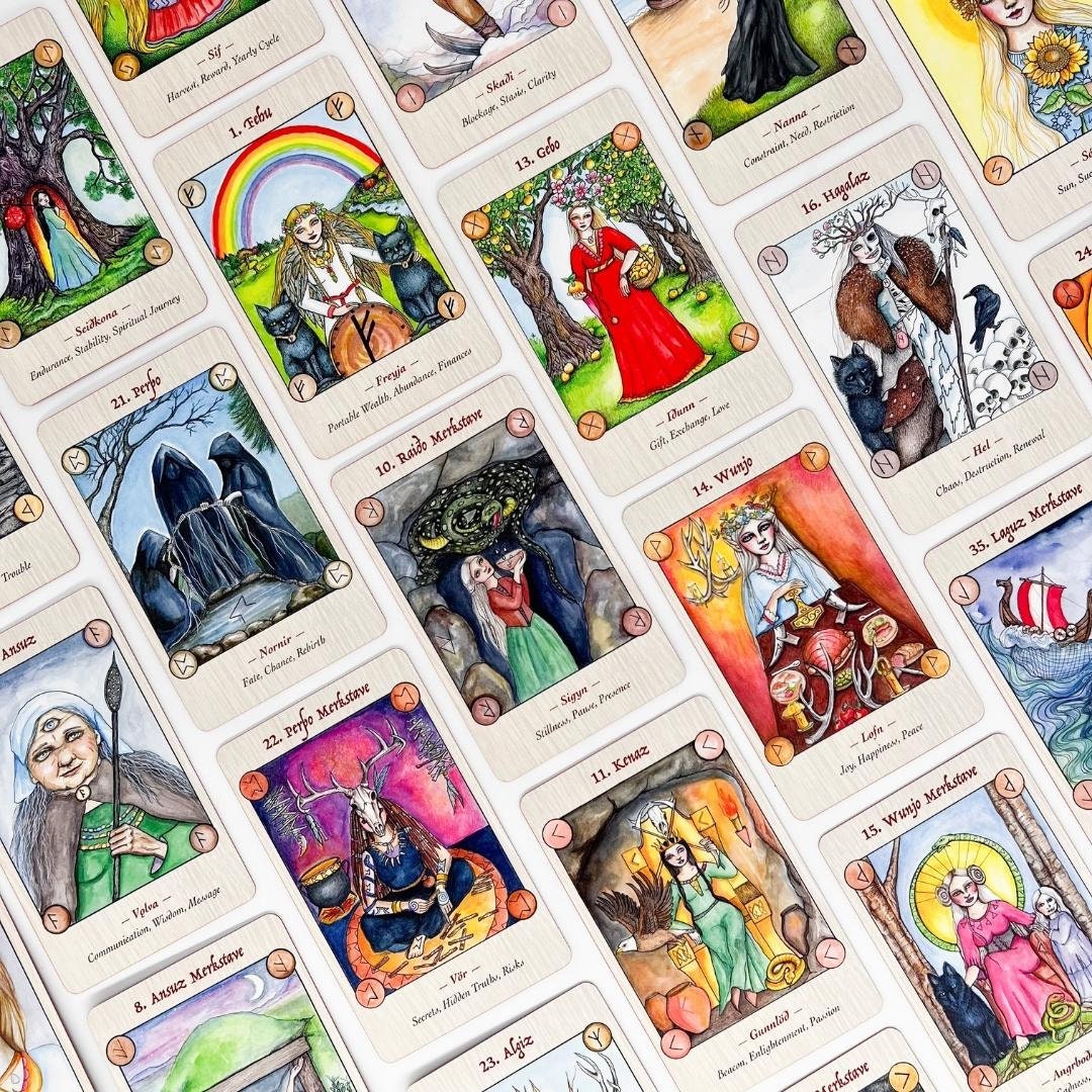 SIGNED Norse Goddess Rune Oracle Deck - Etsy