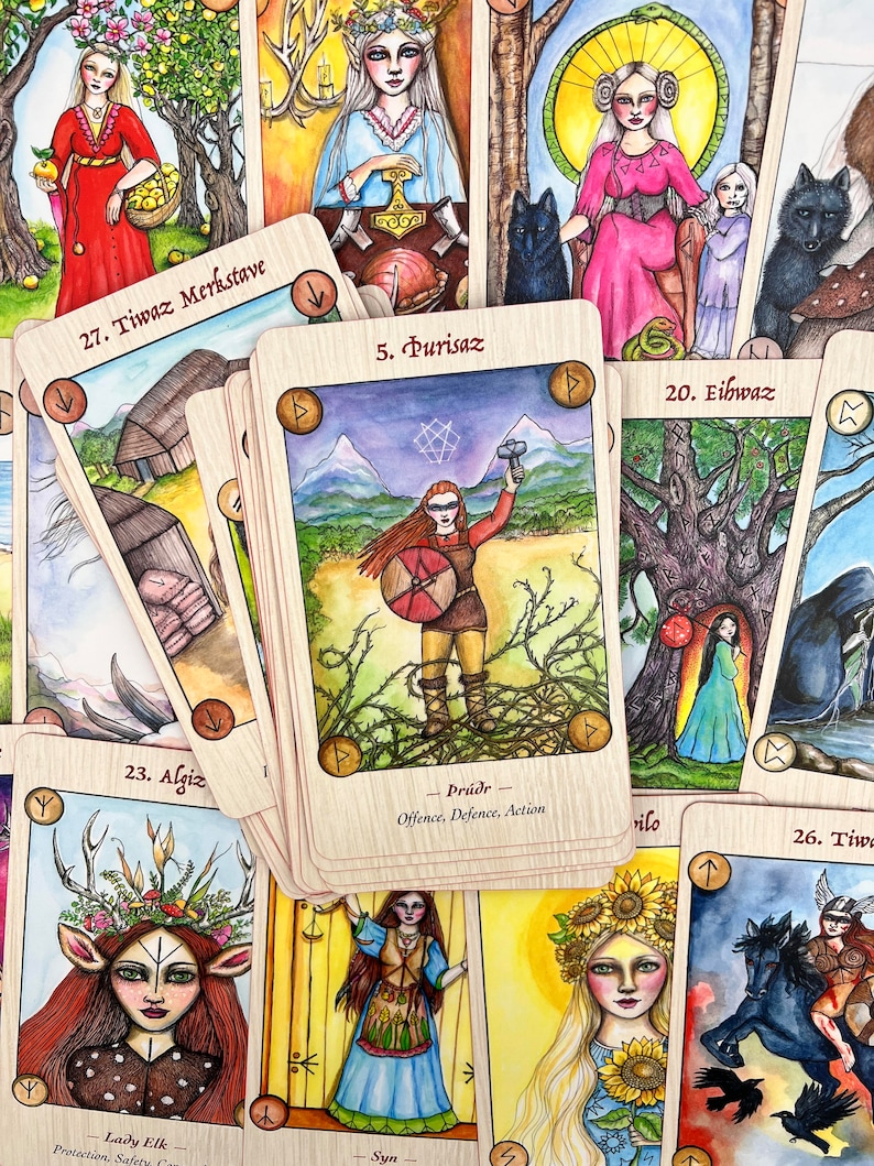 SIGNED Norse Goddess Rune Oracle Deck - Etsy