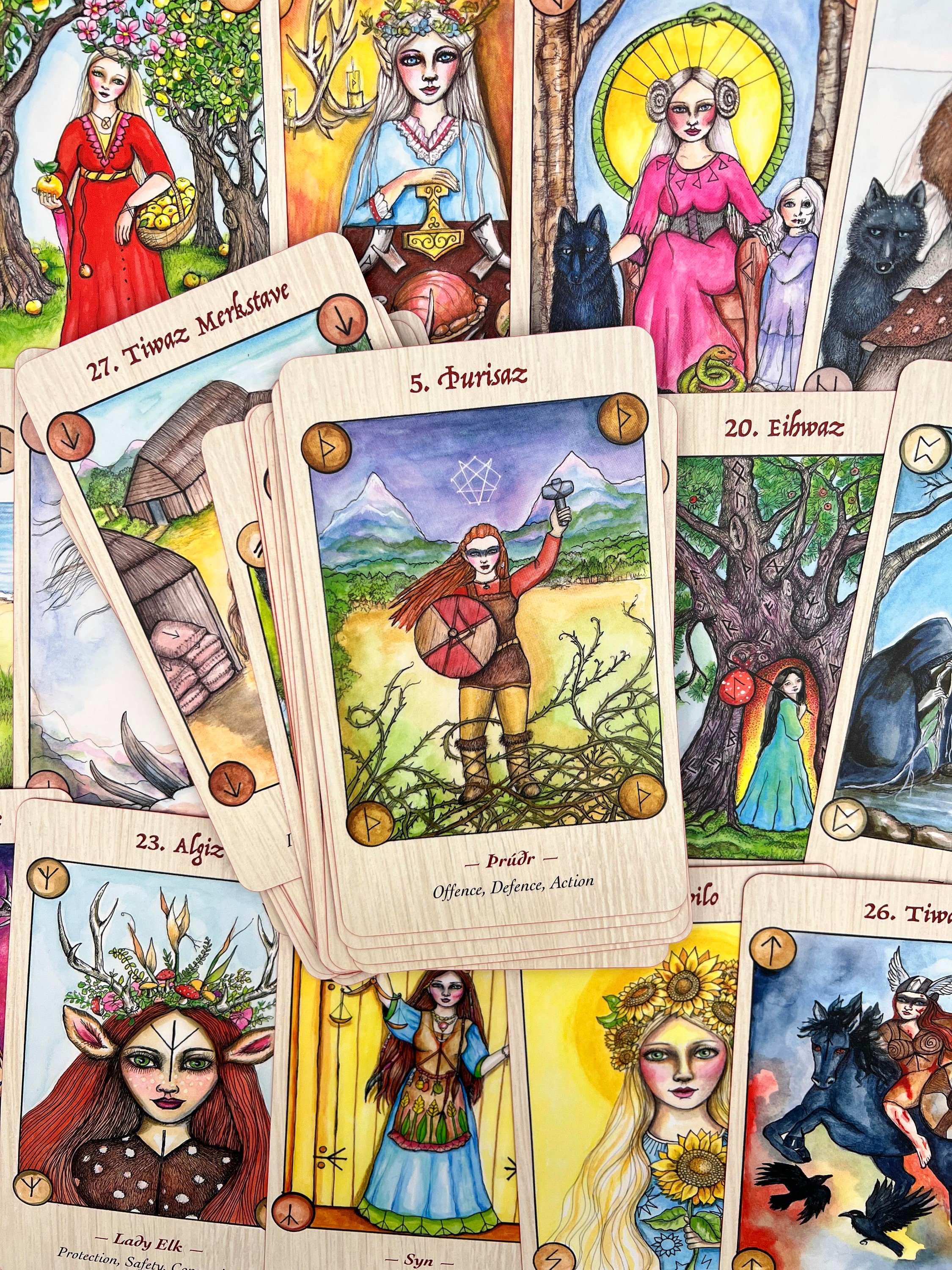 SIGNED Norse Goddess Rune Oracle Deck - Etsy
