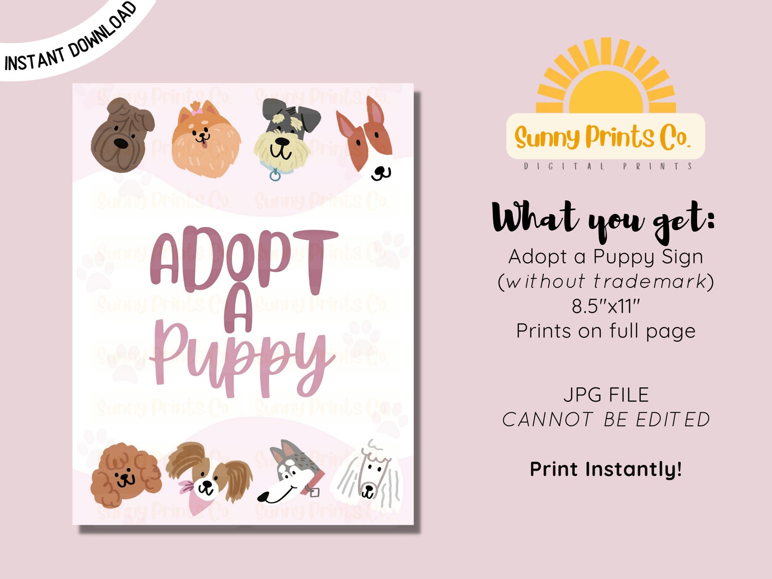 Puppy Party Bundle, Adopt a Puppy, Dog Adoption Birthday Party, Dog ...