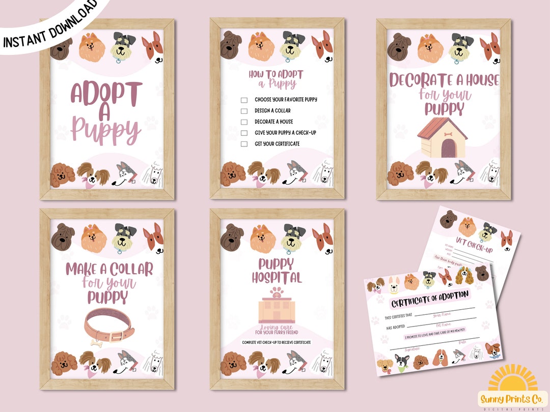 Puppy Party, Adopt a Puppy Party, Dog Adoption Birthday Party, Dog ...