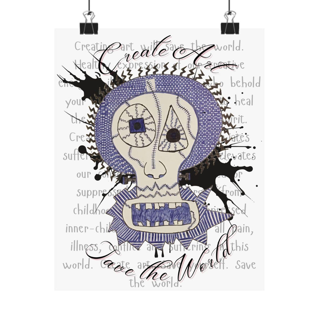 Create Art Save the World Poster - Etsy