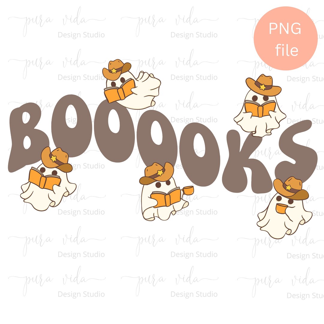 Read More Booooks Png/set of 2 PNG Ghost Reading Books Png/bookish Png ...