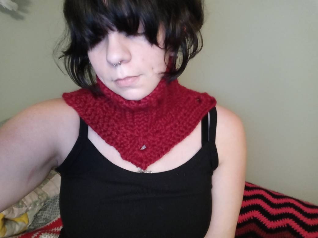 Crochet Posture Supportive Cowl Unisex Soft Thick Winter - Etsy