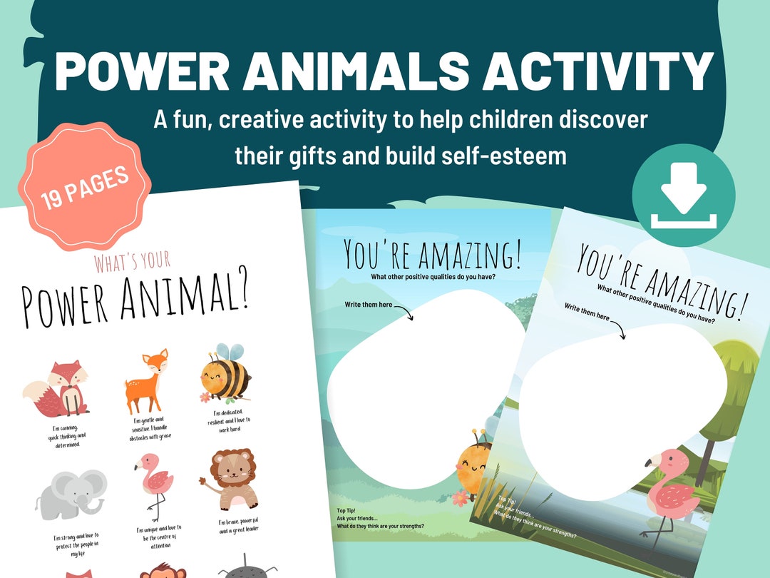 Power Animals - A Fun, Self-esteem Building Activity for Children ...