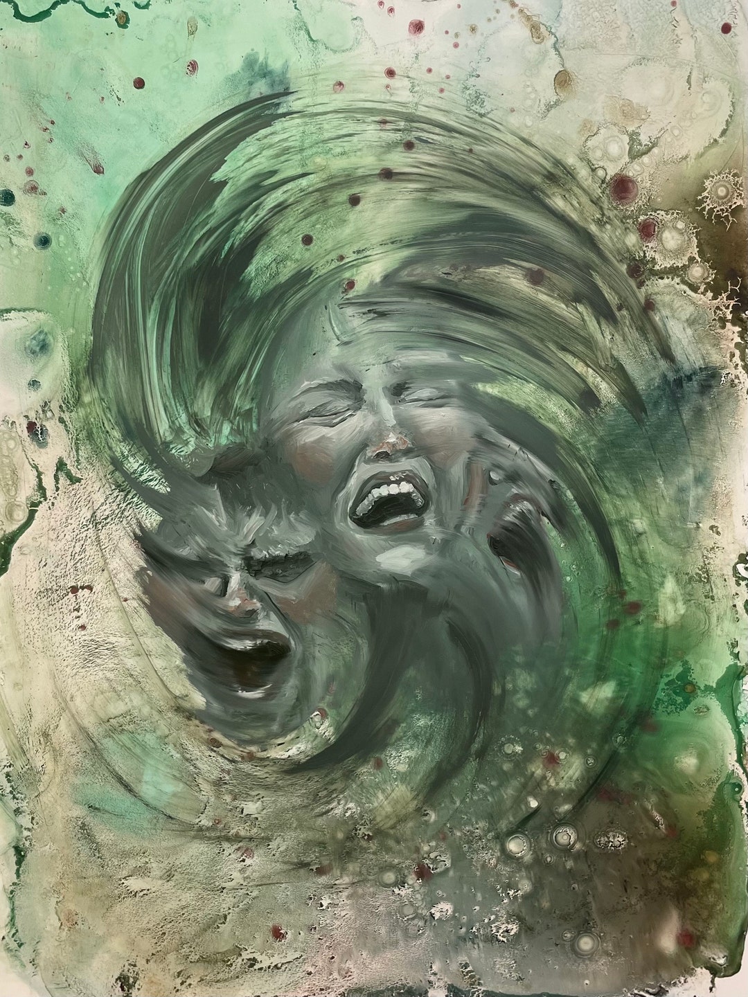 Spiraling Screaming Art Print - Etsy