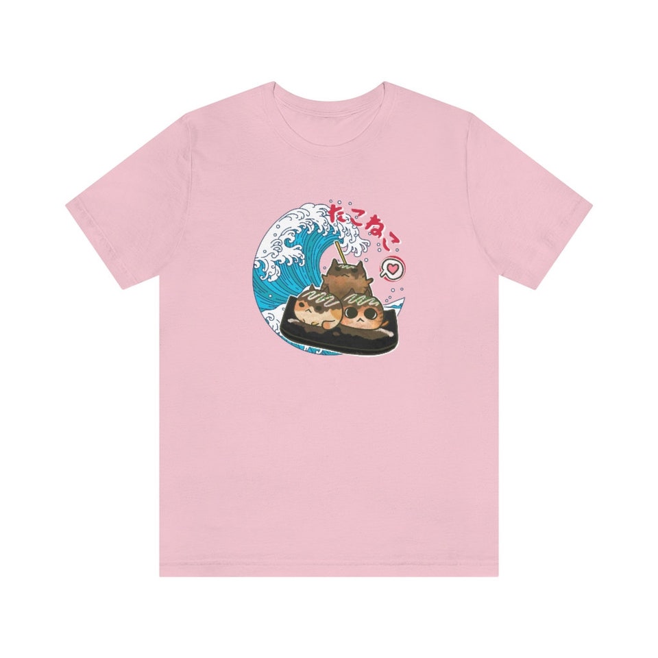 Japanese Takoyaki Tako Neko Cat T-Shirt sold by Pinkzam Wesell | SKU 12351010 | 65% OFF Printerval