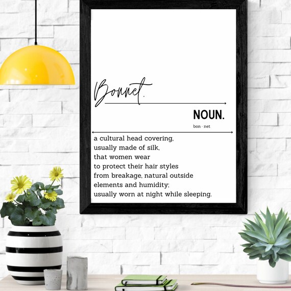 Bonnet Definition. African American Black Culture Art - Etsy.de