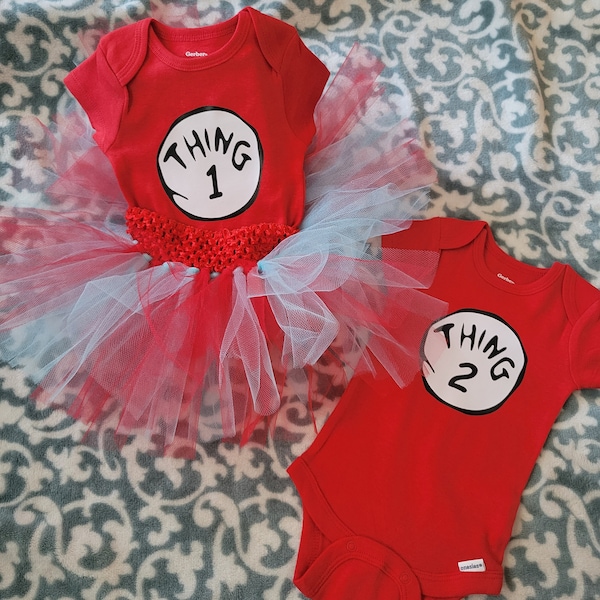 Thing 1 and Thing 2 - Etsy