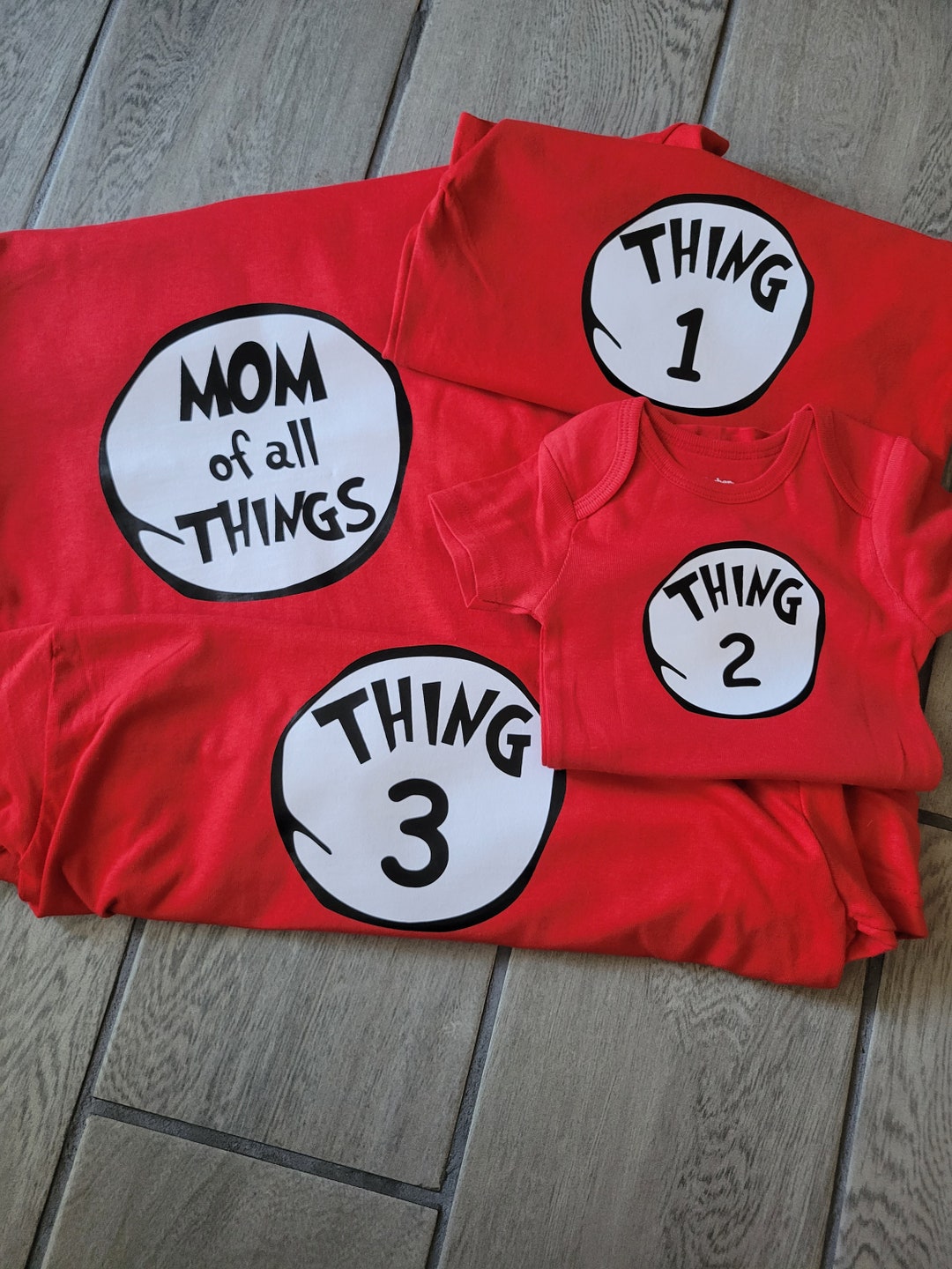 Thing Shirts, Mom of All Things, Dad of All Things, Thing Numbers - Etsy