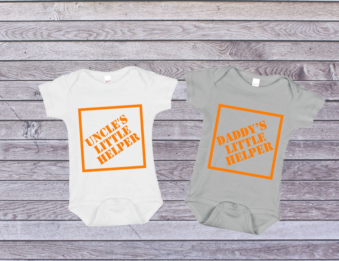 Personalized Daddy's Little Helper Baby - Bodysuit - Papa's Little ...
