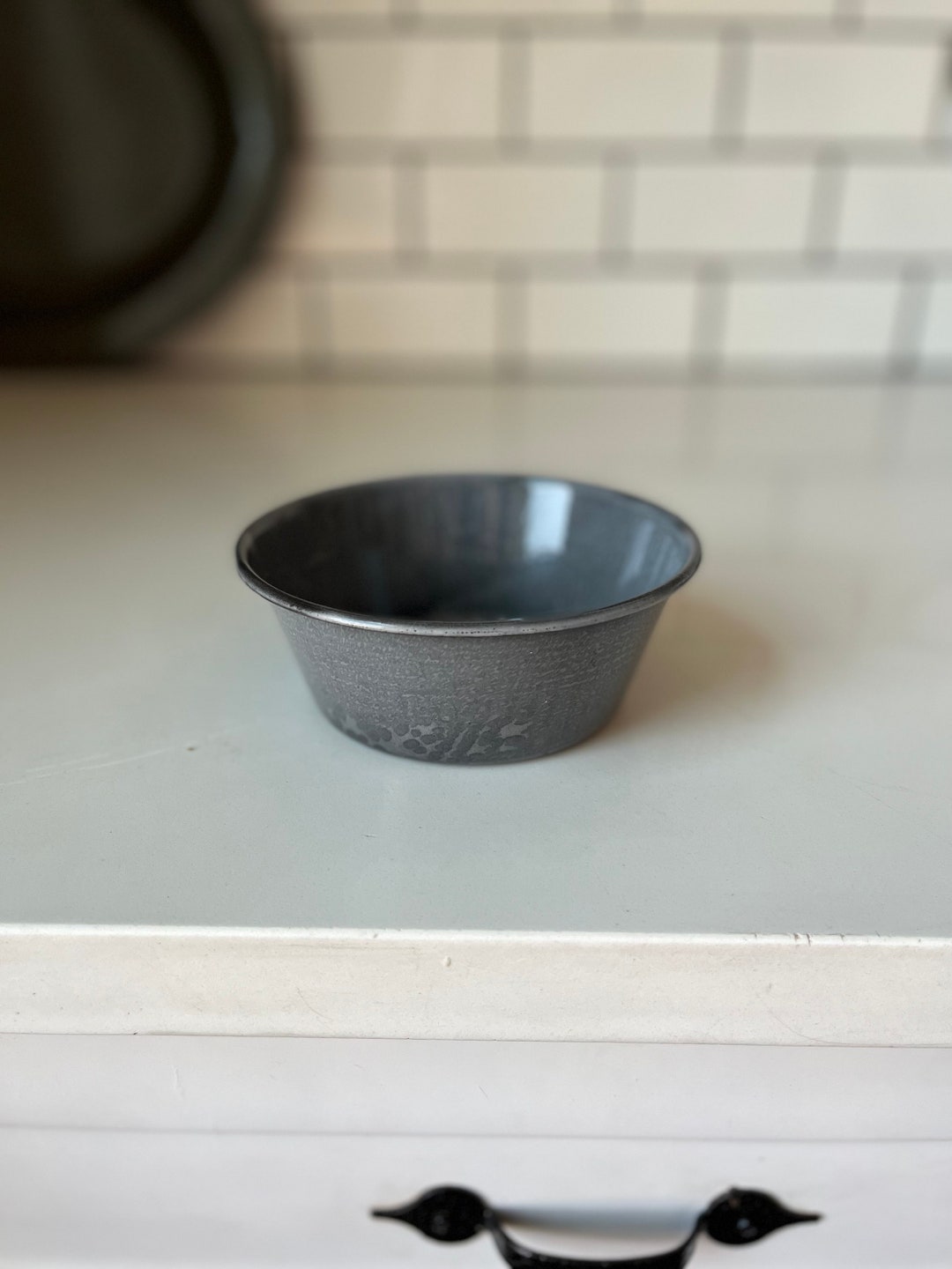 Mint Condition Mini Mixing Bowl in Graniteware - Etsy