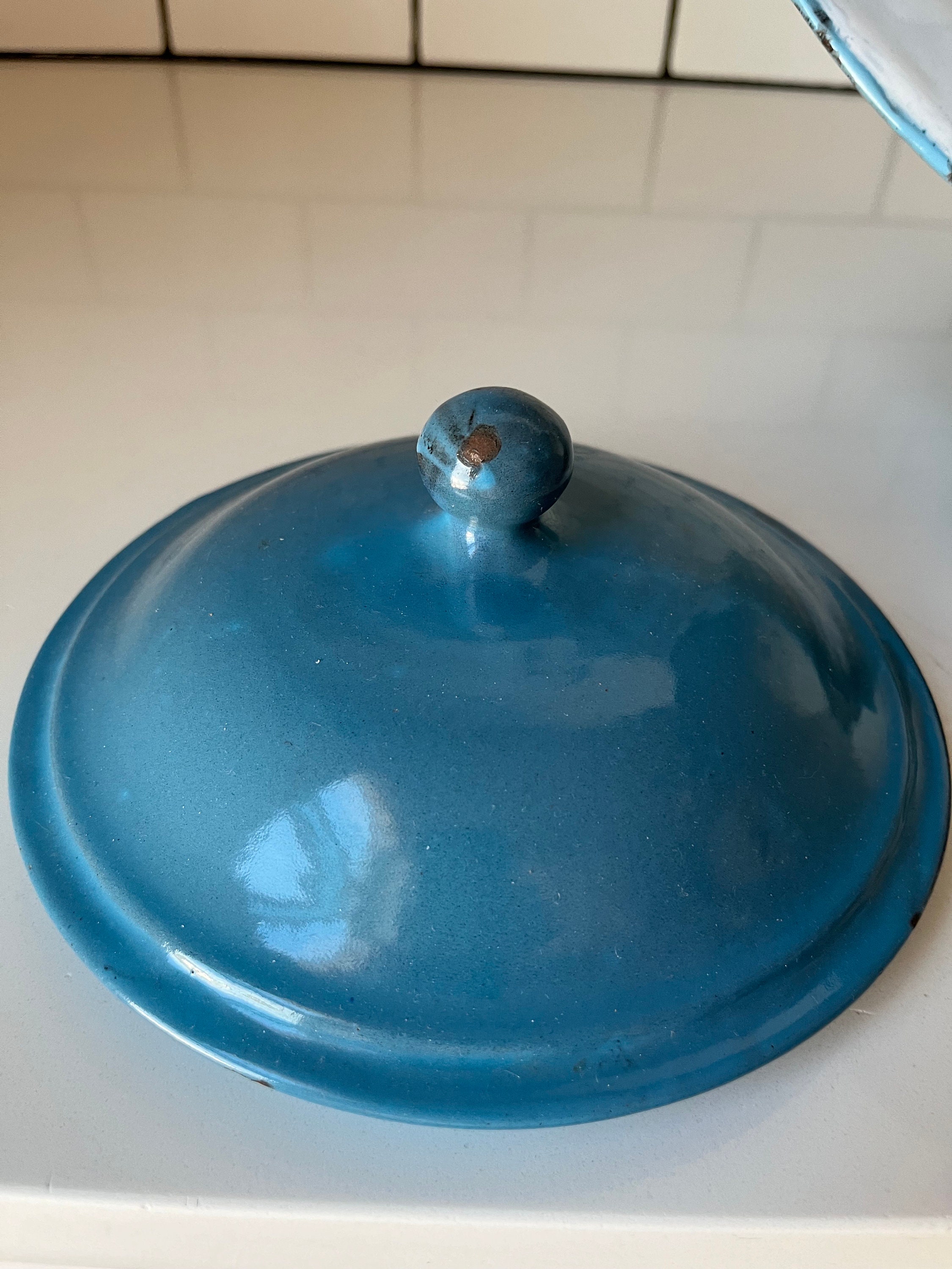 Jumbo Sized Pitcher in Sky Blue With a Unique Solid Blue Lid. - Etsy