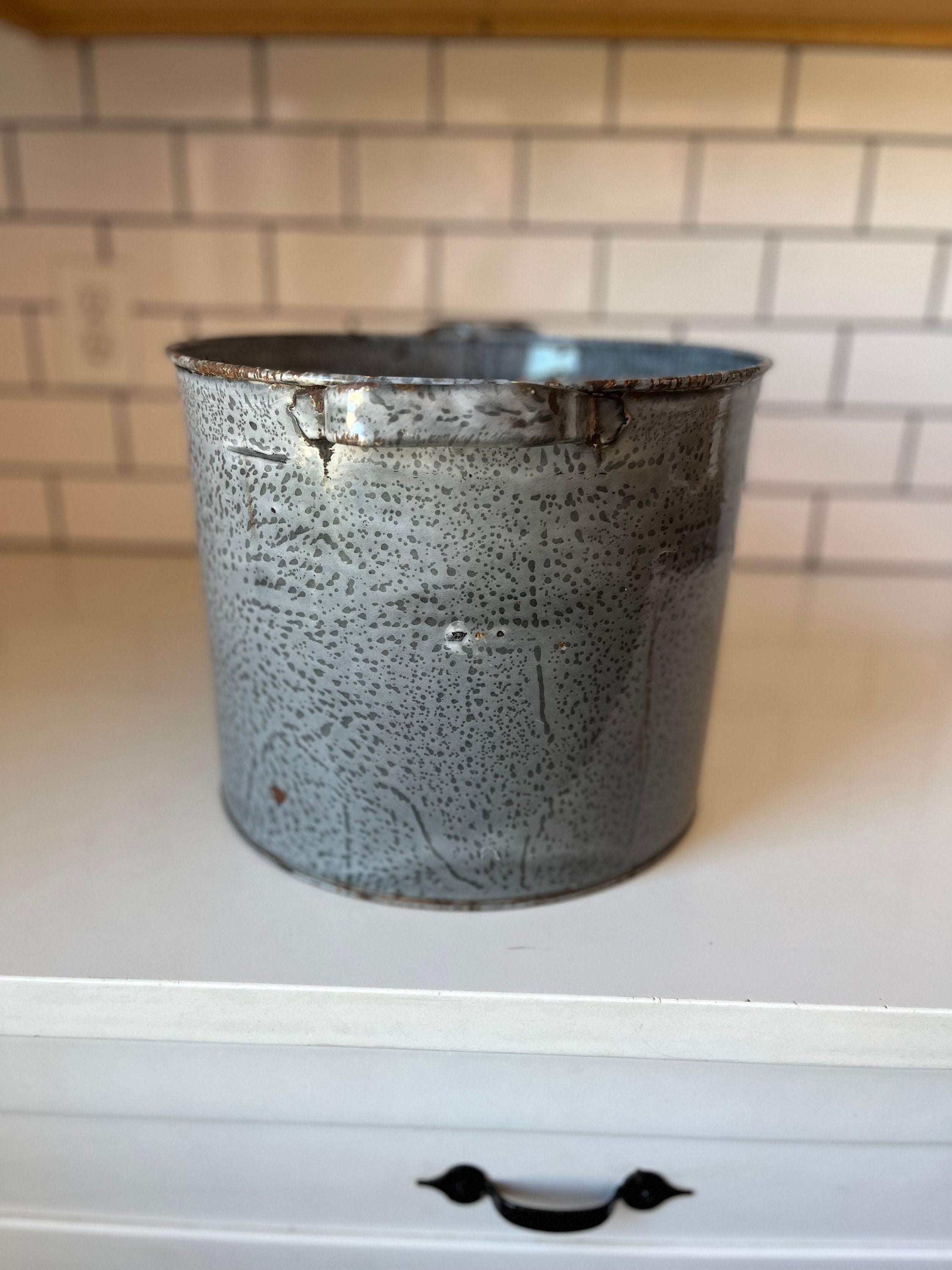 Large Handsome Graniteware Grey Lobster Pot - Etsy