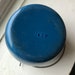 Blue Enamel Bucket With Shield Shaped Paper Label - Etsy