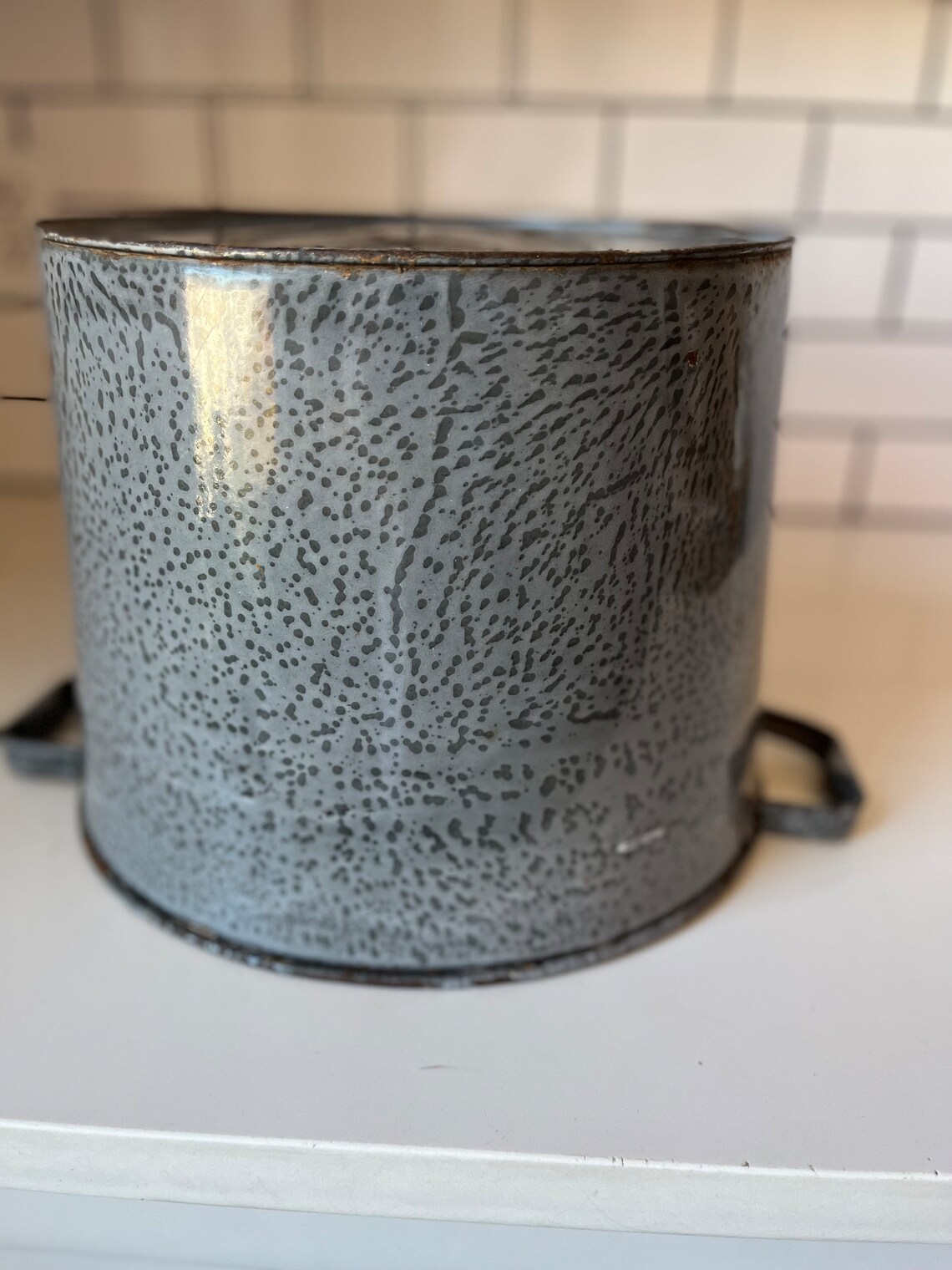 Large Handsome Graniteware Grey Lobster Pot - Etsy