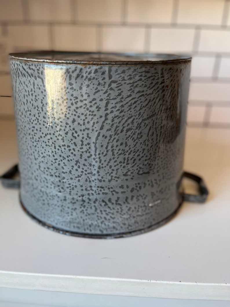 Large Handsome Graniteware Grey Lobster Pot - Etsy